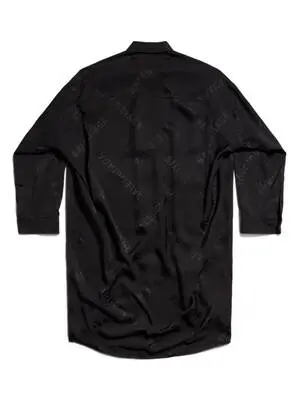 Balenciaga Diagonal Logo-print Shirtdress