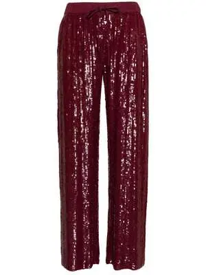 P.a.r.o.s.h Glare Sequin Trousers - Red