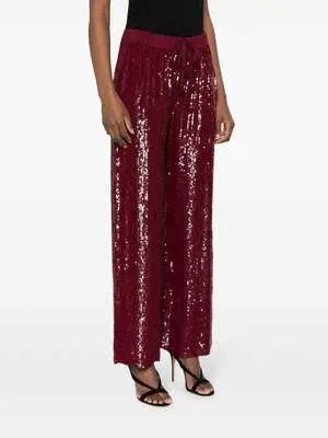 P.a.r.o.s.h Glare Sequin Trousers - Red
