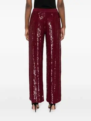 P.a.r.o.s.h Glare Sequin Trousers - Red