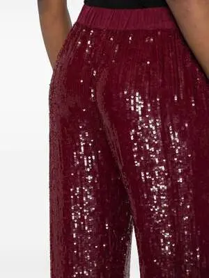 P.a.r.o.s.h Glare Sequin Trousers - Red