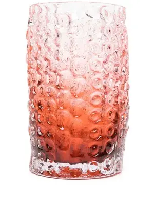 POLSPOTTEN Relief Glass Vase - Pink