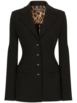 Dolce & Gabbana Fitted Waistline Blazer - Black