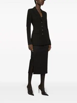 Dolce & Gabbana Fitted Waistline Blazer - Black