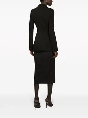Dolce & Gabbana Fitted Waistline Blazer - Black