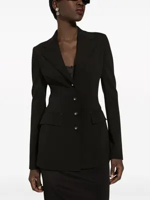 Dolce & Gabbana Fitted Waistline Blazer - Black