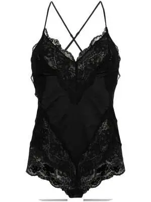 Zimmermann Floral-lace Bodysuit - Black