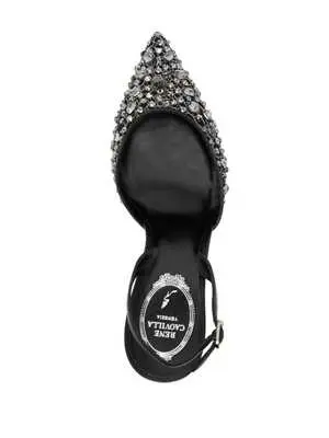 Rene Caovilla Crystal-embellished Slingback Pumps