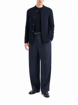 Giorgio Armani Zigzag-embroidered Cardigan