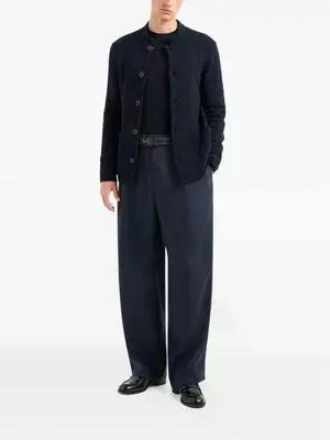 Giorgio Armani Zigzag-embroidered Cardigan