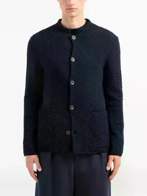 Giorgio Armani Zigzag-embroidered Cardigan