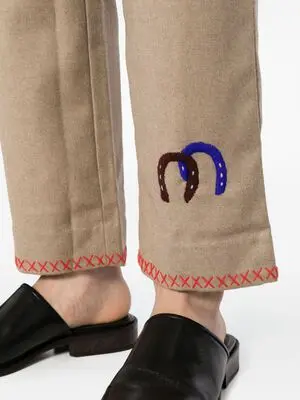 BODE Horseshoe Straight-leg Trousers