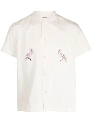 BODE Embroidered Short-sleeve Shirt