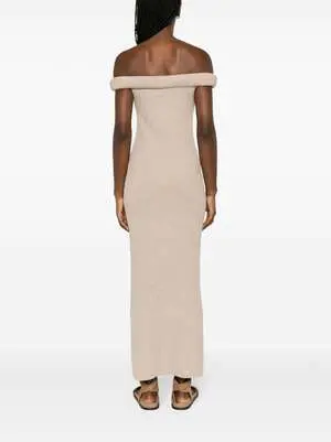 TOTEME Roll Off-shoulder Knitted Dress