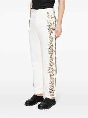 BODE Beaded Straight-leg Trousers