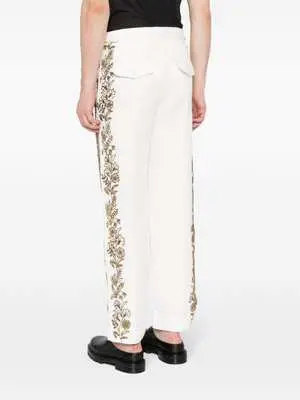 BODE Beaded Straight-leg Trousers