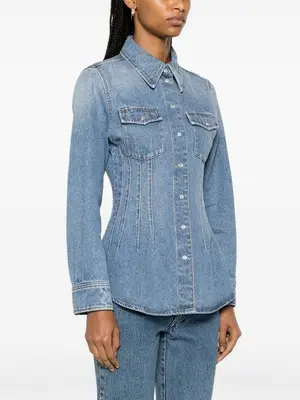Chloé Corset-style Denim Shirt
