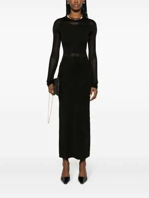 TOTEME Semi-sheer Fine-knit Long Dress