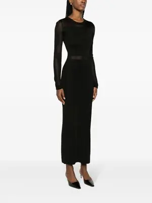 TOTEME Semi-sheer Fine-knit Long Dress