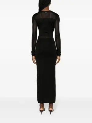 TOTEME Semi-sheer Fine-knit Long Dress