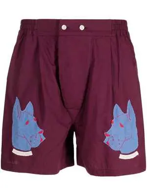 BODE Doberman Appliqué Boxers - Purple
