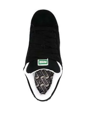 PUMA Stamped-logo Suede Platform Sneakers - Black