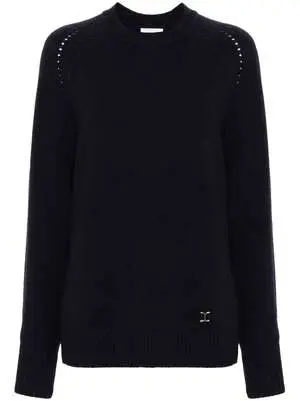 Chloé Marcie Plaque Cashmere Blend Jumper
