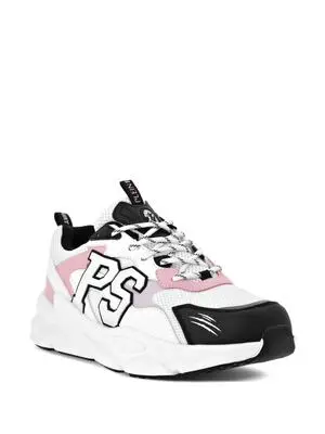 PLEIN SPORT Lo-top Logo-patch Sneakers - White