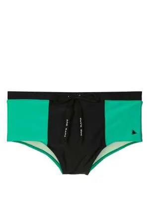 AMIR SLAMA Panelled Swim Shorts - Green