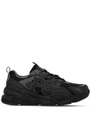 PLEIN SPORT Lo-top Logo-patch Sneakers - Black