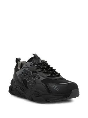 PLEIN SPORT Lo-top Logo-patch Sneakers - Black