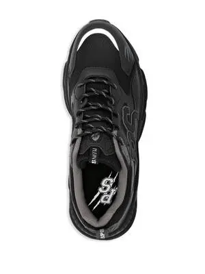 PLEIN SPORT Lo-top Logo-patch Sneakers - Black