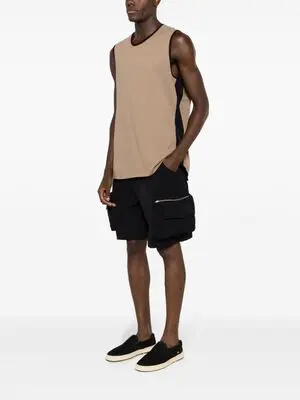 AMIR SLAMA Panelled Cotton Tank Top