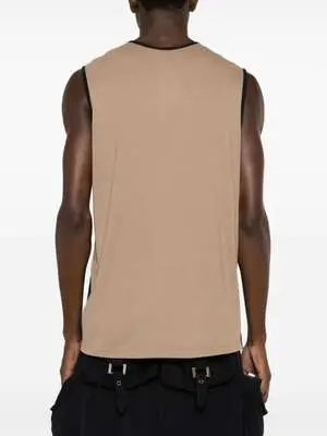 AMIR SLAMA Panelled Cotton Tank Top