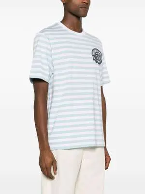 Versace Nautical Stripe Cotton T-shirt - Blue
