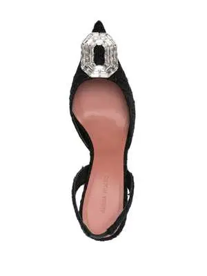 Amina Muaddi Camelia 105mm Pumps - Black