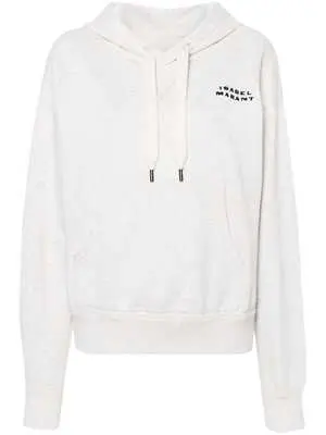 Isabel Marant Étoile Sylla Mélange Jersey Hoodie - Neutrals