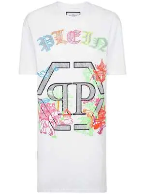 Philipp Plein Logo-embellished T-shirt Dress