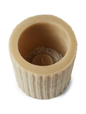 Brunello Cucinelli Small Knit-effect Wax Lantern - Neutrals