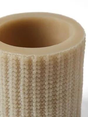 Brunello Cucinelli Small Knit-effect Wax Lantern - Neutrals