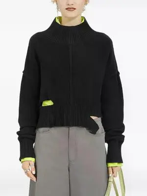 MAISON MARGIELA High-neck Jumper - Black