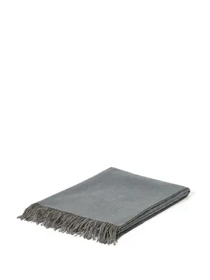Brunello Cucinelli Fringed Silk Blanket - Brown