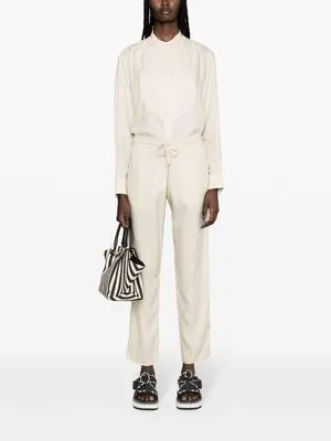 MARANT ETOILE Britten Embroidered Shirt - Neutrals