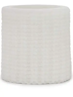 Brunello Cucinelli Small Knit-effect Wax Lantern - White