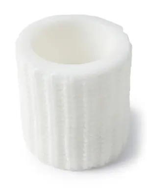 Brunello Cucinelli Small Knit-effect Wax Lantern - White