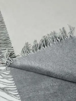 Brunello Cucinelli Two-tone Silk Blanket