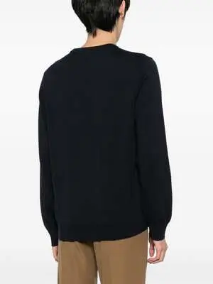Paul Smith Zebra Appliqué Crew Neck Sweater - Blue