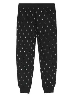 Polo Ralph Lauren Polo Pony Print Cotton Joggers - Black