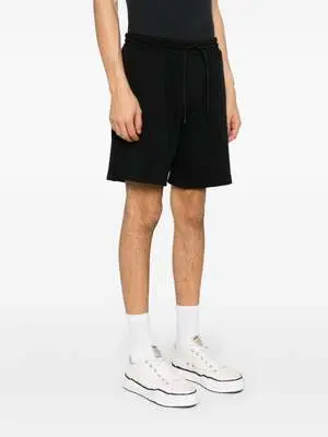 MSGM Logo-print Track Shorts - Black