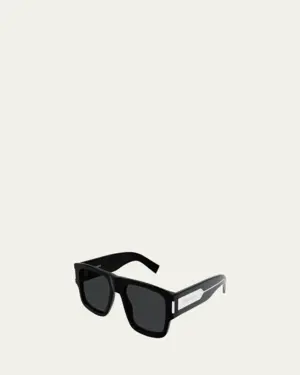 Saint Laurent Sl 659 Rectangle Sunglasses - Black